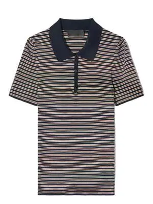 NILI LOTAN Gemma Polo Shirt - Blue