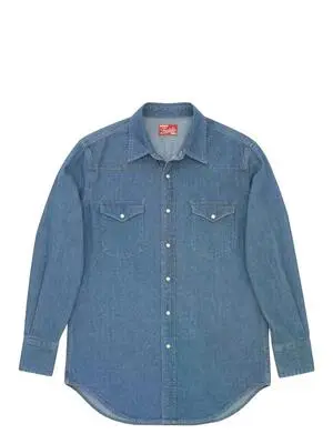 FORTELA Jenny Snap-fastening Shirt - Blue
