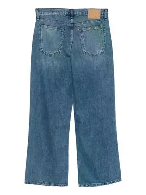 Rag & Bone Faded Effect Wide-leg Jeans - Blue