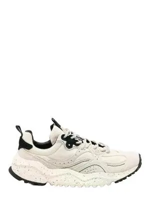FLOWER MOUNTAIN Panelled Speckled Sole Sneakers - Neutrals