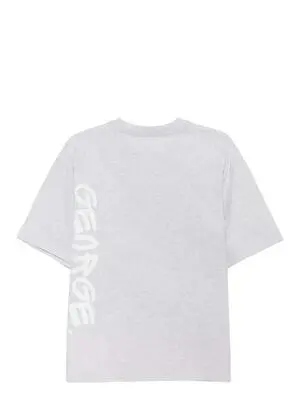 GEORGE. George Slogan Print T-shirt - Grey