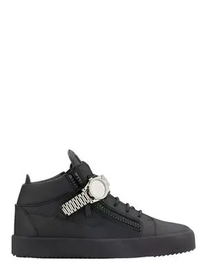 GIUSEPPE ZANOTTI Watch Detail Sneakers - Black