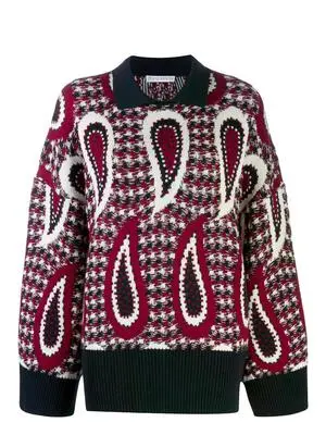 JW Anderson Paisley Knitted Jumper - Blue