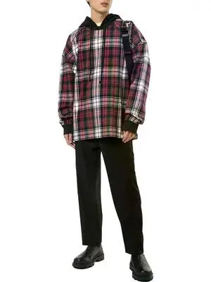 JUUN.J Synthesize Check Block Hoodie - Multicolour