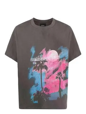 DANIEL PATRICK Graphic-print Crew Neck T-shirt - Grey