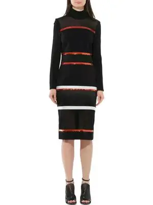 Givenchy Sequined Sweater Dress - Black