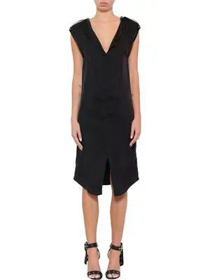 LANVIN V-neck Mini Dress - Black