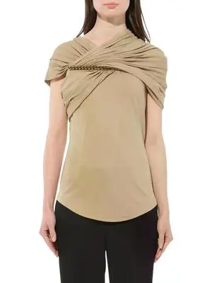 Givenchy Twisted Effect Top - Neutrals