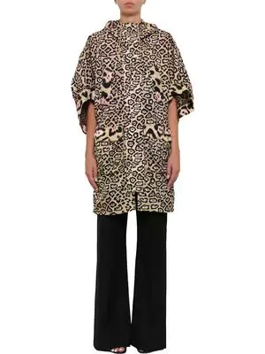 Givenchy Oversized Leopard Print Coat - Neutrals