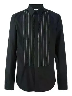 Givenchy Chain Bib Detail Shirt - Black