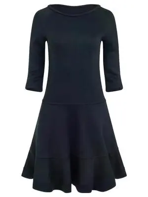 Chloé Fluted-hem Mini Dress - Blue