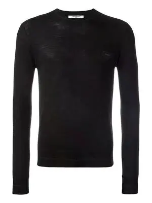 Givenchy Logo Plaque Knitted Jumper - Black