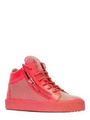 GIUSEPPE ZANOTTI Connor Mid-top Sneakers - Red