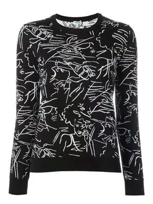 Kenzo Sketch Print Jumper - Black