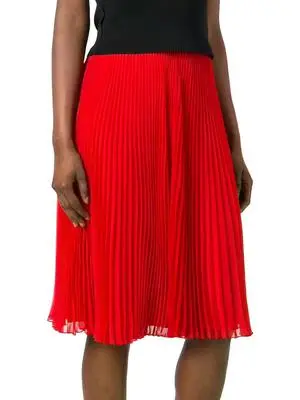 Givenchy Pleated Mid-length Skirt - Red