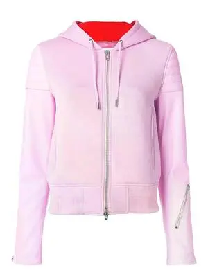 Givenchy Zipped Hooded Jacket - Pink