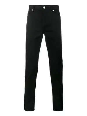 Givenchy Star Embroidered Skinny Jeans - Black