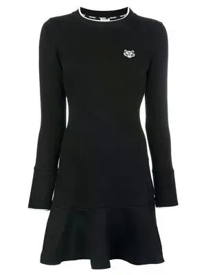 Kenzo Tiger Patch Dress - Black