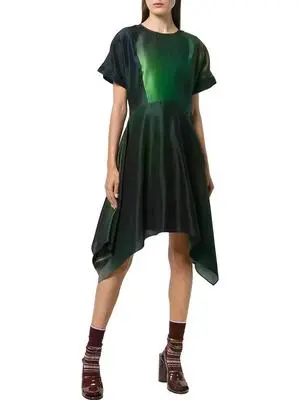 Kenzo Soft Flare Dress - Green