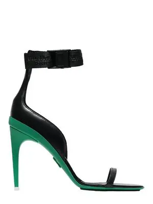 Off-White Industrial 100 Leather Strappy Sandals - Black