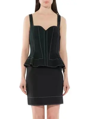 Givenchy Fitted Waist Dress With Sweetheart Neckline - Black