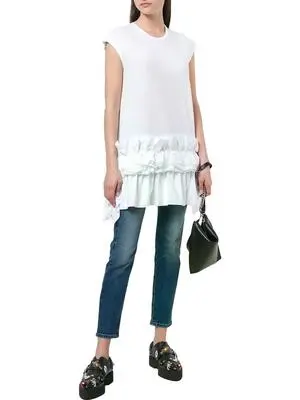 Alexander McQueen Cropped Skinny Jeans - Blue