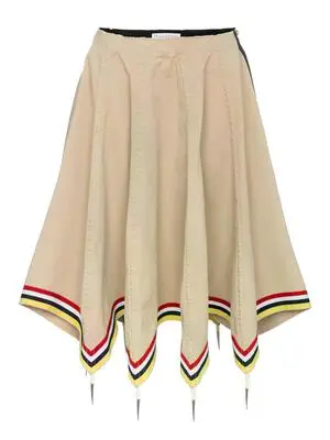 JW Anderson Umbrella Effect Pleated Skirt - Neutrals