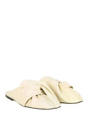 JVAM Maxime Knotted Mules - Neutrals