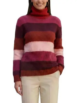 GIANLUCA CAPANNOLO Gianluca Capannolo Striped Roll-Neck Sweater