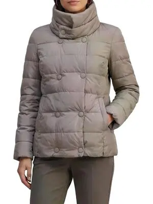 TRUSSARDI Double-breasted Puffer Coat - Grey