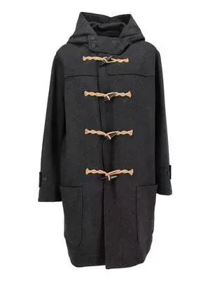 Polo Ralph Lauren Hooded Toggle-fastening Long Coat - Grey