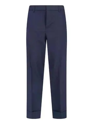 CRUNA Bergen Wool Twill Trousers - Blue