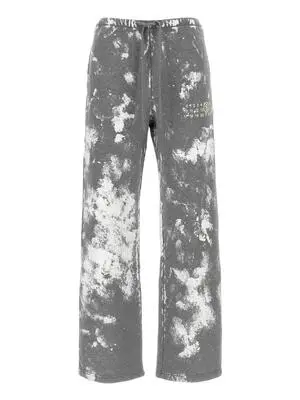 MAISON MARGIELA Paint-splatter Cotton Track Pants - Grey
