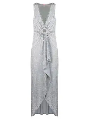 TWENTY FOURHAITCH Navagio Rhinestone-embellished Gown - Silver