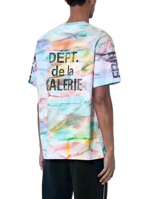 GALLERY DEPT. Abstract-print Cotton T-shirt - Blue