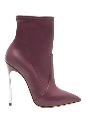 Casadei Blade Pointed-Toe Ankle Boots Red