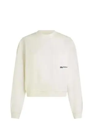 Karl Lagerfeld Karlism Boxy Hoodie - Neutrals