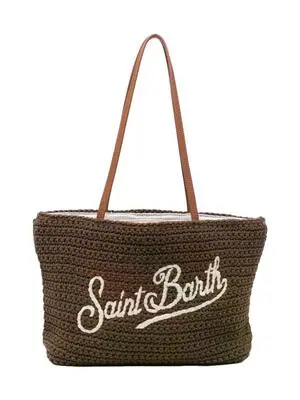 MC2 SAINT BARTH Woven Shoulder Bag - Brown