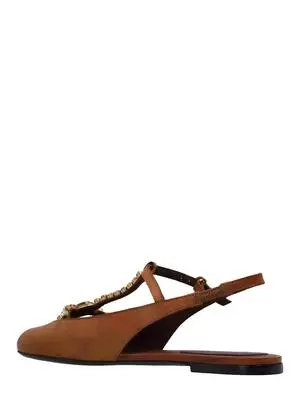 Etro Embellished Leather Pumps - Brown