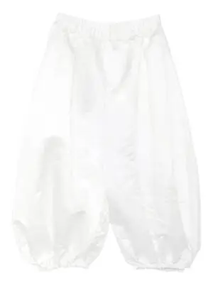 Comme Des Garçons Elasticated Waist Balloon Trousers - White