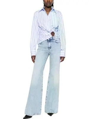 Sportmax Zero Flared-leg Jeans - Blue