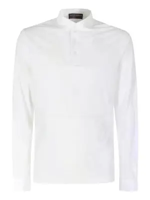FILIPPO DE LAURENTIIS Long-sleeve Polo Shirt - White