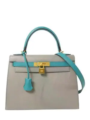 Hermès Kelly Leather Bag - Grey