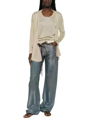 SNOBBY SHEEP Snobby Sheep Fine-Knit Open-Front Cardigan
