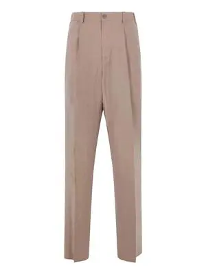 HEVO Torrecanne Pleated Trousers - Neutrals