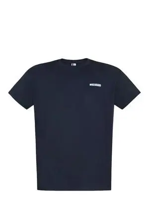 MUZARADI Logo Print Graphic Back T-shirt - Blue