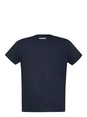 MUZARADI Graphic Print T-shirt - Blue