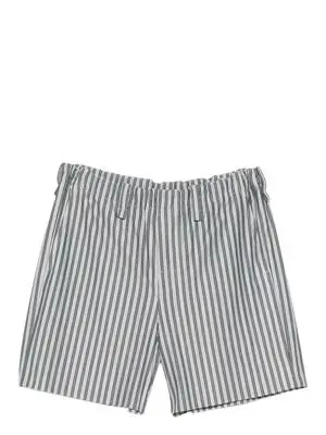 Issey Miyake Striped Jersey Shorts - Blue