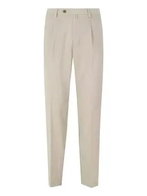 MYTHS Pleated Tailored Trousers - Neutrals