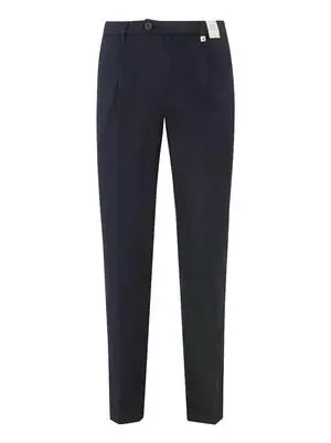 MYTHS Pleated Detail Trousers - Blue